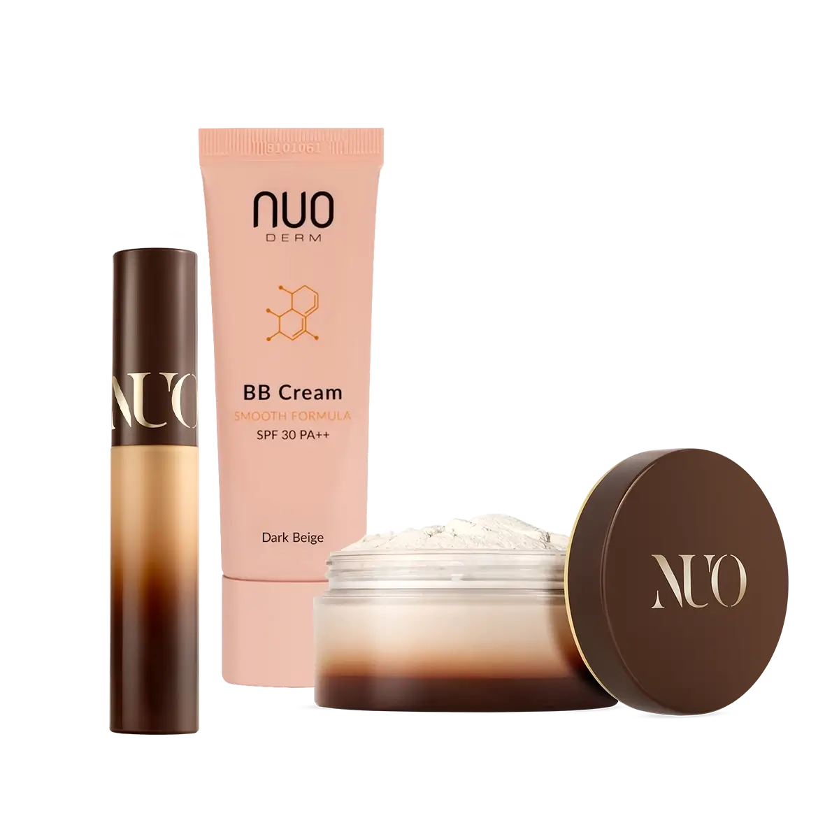 Set BB Cream, Concealer cu acoperire mare si Pudra translucida | NUO